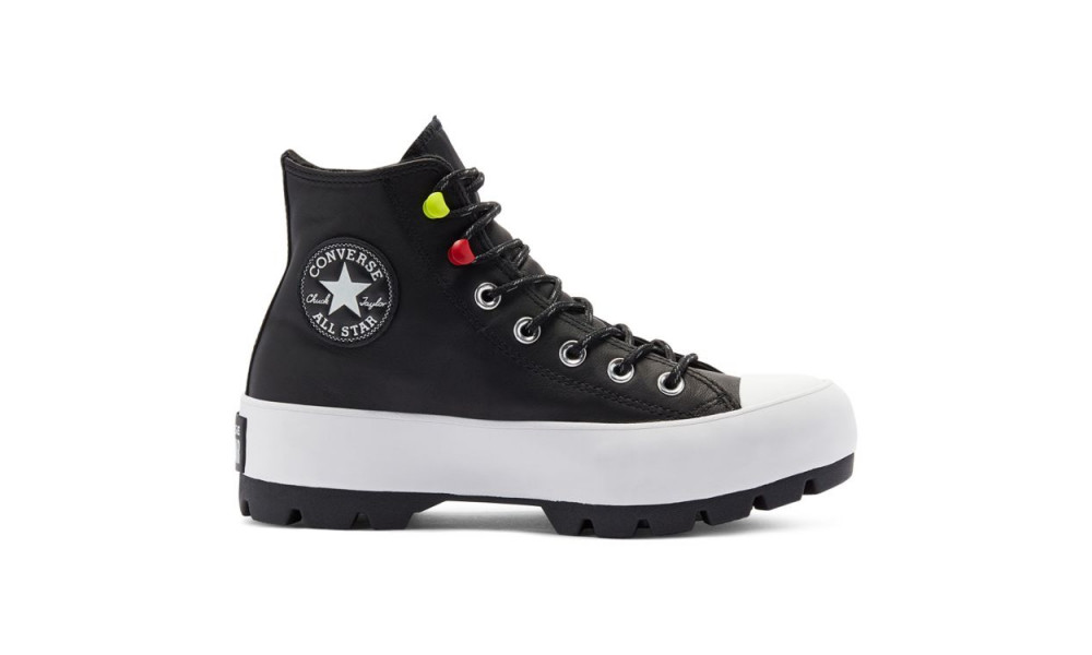 Кеды Converse на платформе чёрные высокие купить в Москве